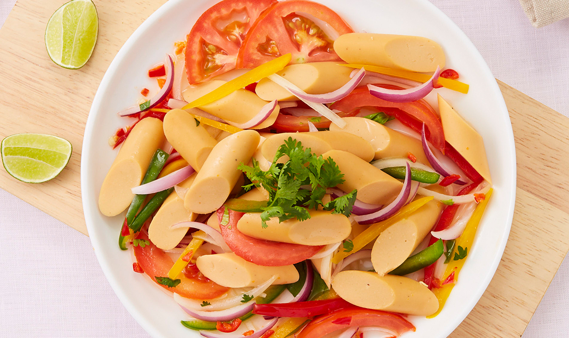 Yum Salad with Plant Based Sausage Thai Style - THAI NIPPON FOODS CO., LTD